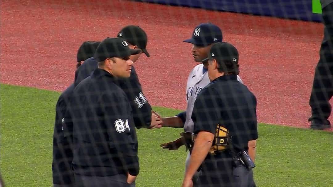 Is Domingo German Guilty Of Violating Sticky Substance Rule?