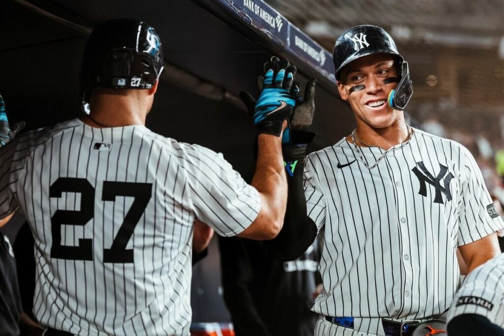 Yankees Crush Twins 9-1 Behind Judge, Stanton And Volpe Fireworks